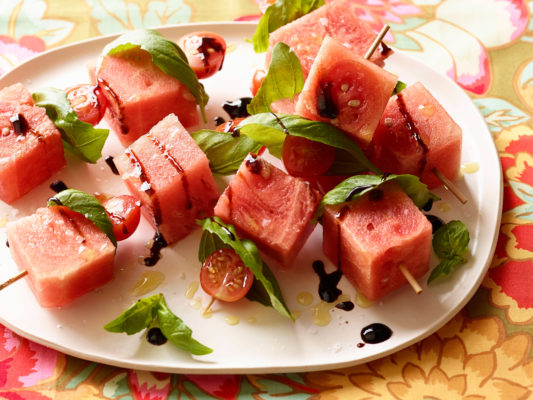Refreshing Tomato, Watermelon and Basil Salad Skewers - KFC Menu