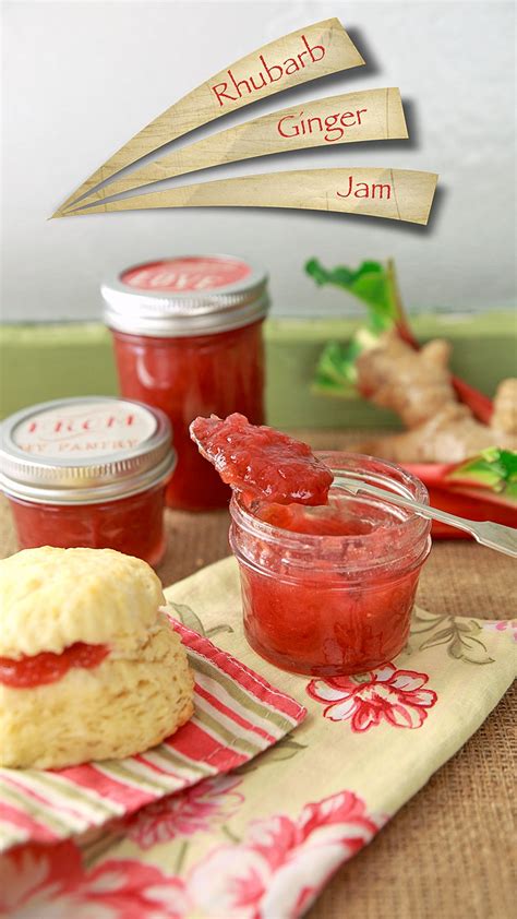 Rhubarb Ginger Jam Recipe - Delicious Homemade Jam